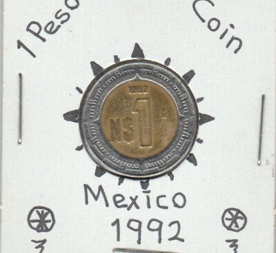 Mexico: $ 1 Nuevo Peso Coin Year 1992. | eBay