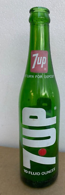 Vintage 7-Up Red Dot Vintage Green 10 oz. Bottle Very Good Condition | eBay