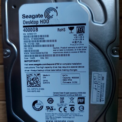 Seagate ST4000DM000 4TB 3.5" SATA HDD 256MB HD | eBay