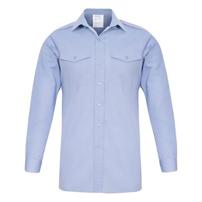 Pilot Shirt Original British RAF Light Blue Uniform Dress Long Sleeve ...