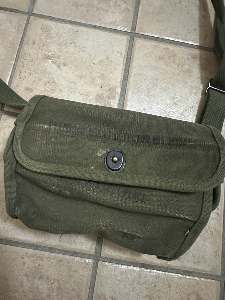 usgi military chemical agent detector kit m18a1 canvas od green | eBay