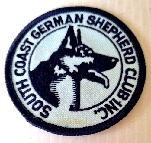 South Coast German Shepherd Club Vintage Souvenir Vintage Cloth Patch ...