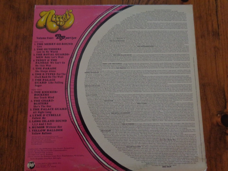 Various Artists Nuggets Volume Four: Pop Part Two Rhino RNLP028 Palace ...