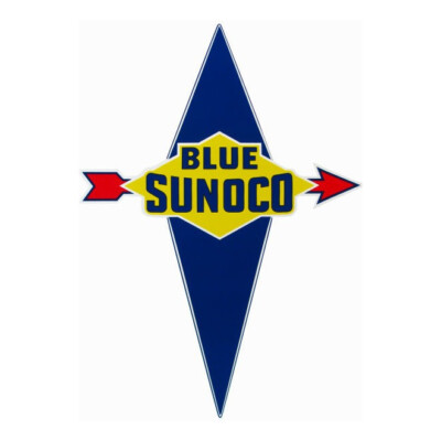 Blue Sunoco 20.5" Die Cut Vinyl Decal (DC132) | eBay