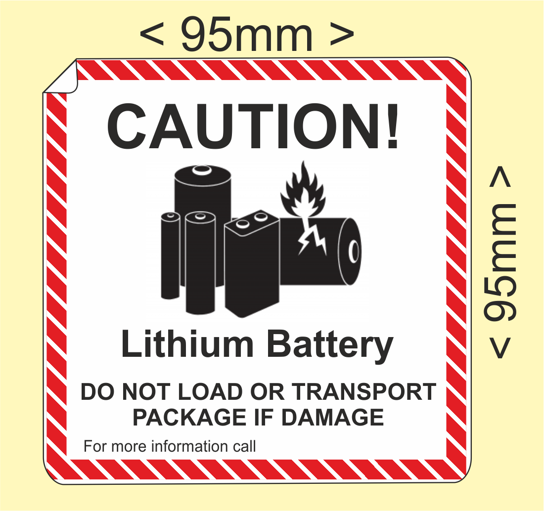 Lithium Ion Batteries Label Lithium Ion Battery Label Requirements For