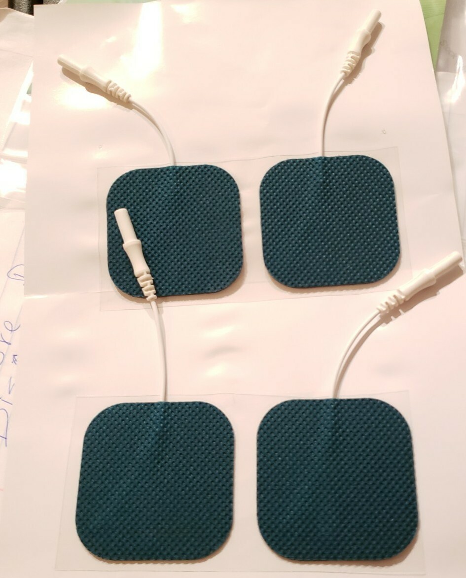 Soft Touch Double Platinum Reusable Electrodes 1 package of 4 ...