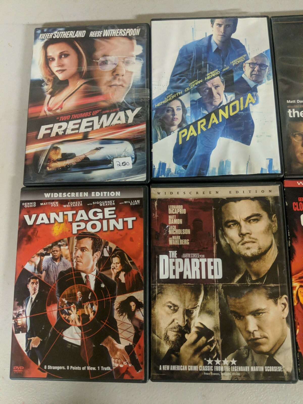 lot of 10 action thriller dvds - ocean's 11 Brad Pitt Chicago freeway ...