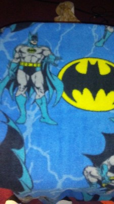Fleece Fabric Batman Crib toddler bed or Large Blanket FREE NAME | eBay
