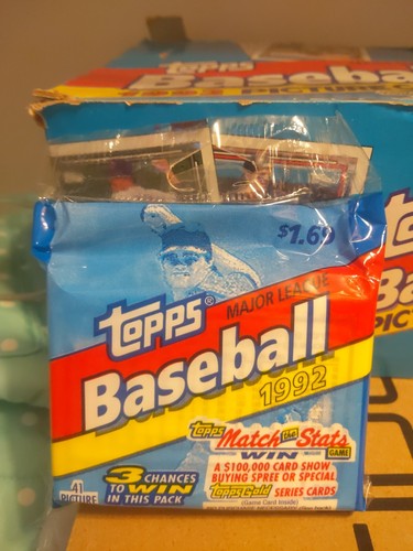 1992 Topps Baseball RACK PACK 41 CARDS SEALED | eBay Australia