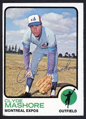 Clyde Mashore Signed Auto 1973 Topps Montreal Expos Card #401 | eBay
