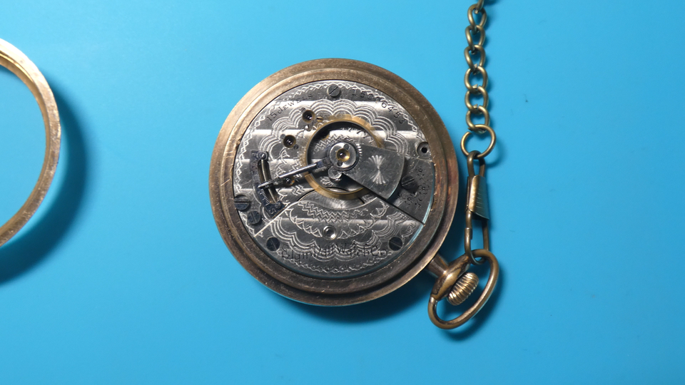 Elgin 18S 15J Pocket Watch M5 G317 c1911 Gibraltar GF Case Cleaned Runs ...