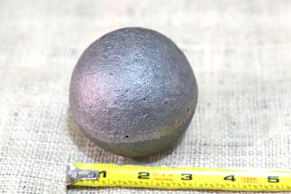 3 Cast Iron Ball Cannon Ball Replicas Crafts 3" Fences Solid Civil War ...