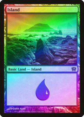 Island (335) FOIL 9th Edition NM Basic Land MAGIC THE GATHERING CARD ...