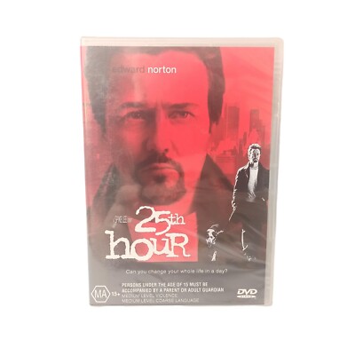 25th Hour (DVD 2002) Movie American Drama Freedom Crime Drugs Prison ...