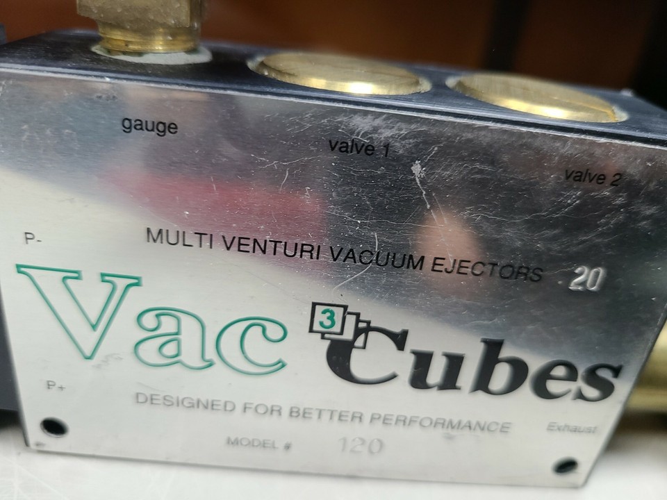 VacCubes Model #120 Multi-Venturi Vacuum Ejectors Vac Cubes | eBay