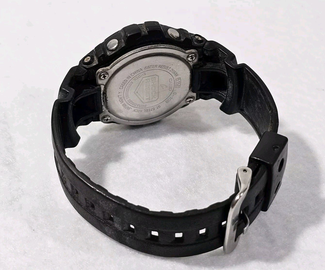 Casio G-Shock Watch Men WR 200M Black Analog Digital 5158 G-100