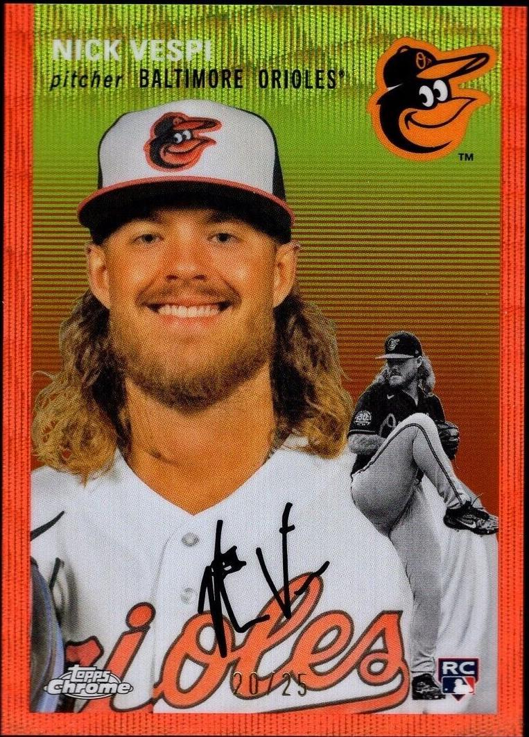 2023 Topps Chrome Platinum Anniversary - Nick Vespi #91 Orange Wave ...