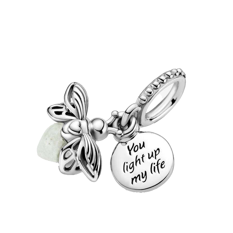 Authentic Pandora Glow in the Dark Firefly #799352C01 Dangle Charm | eBay