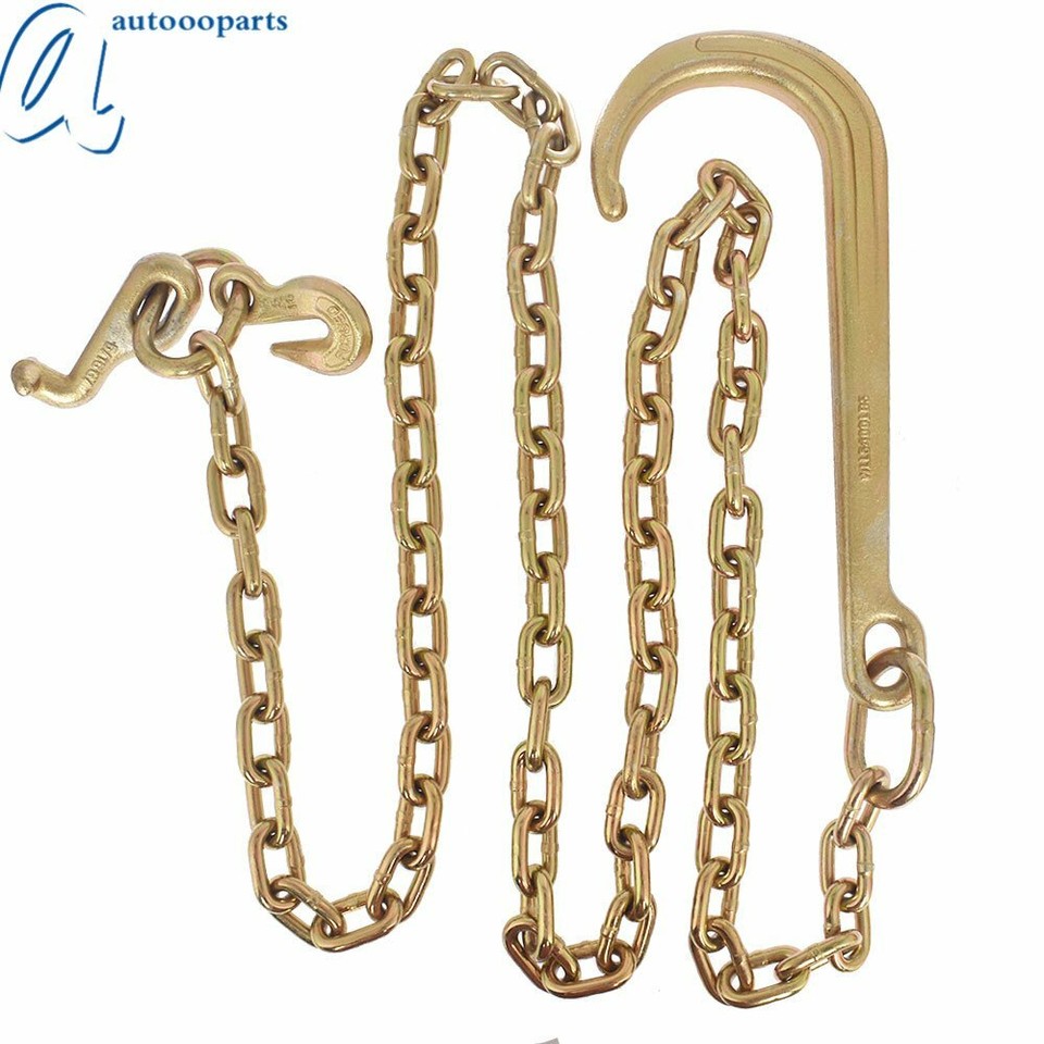 new GRADE 70 Chain Assembly 15" J Hook Grab and Mini J Hook Cluster 5/ ...