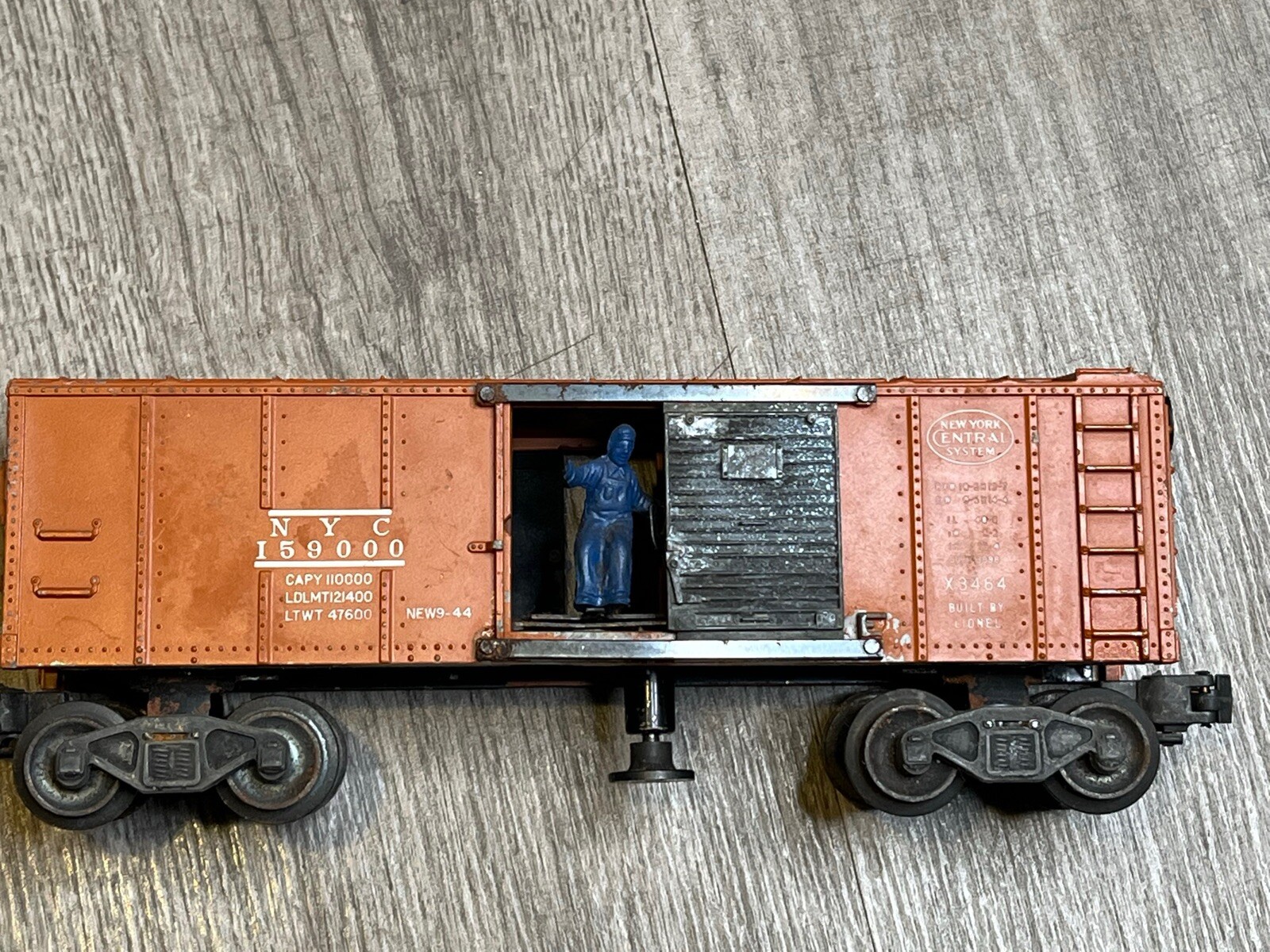 Vintage Lionel O Scale 3464 NYC New York Central System Boxcar 159000 w ...