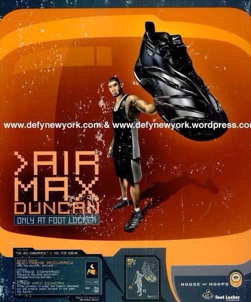 Vintage! 2000 Nike Air Max Duncan black silver sz. 11 Alpha Project Tim ...