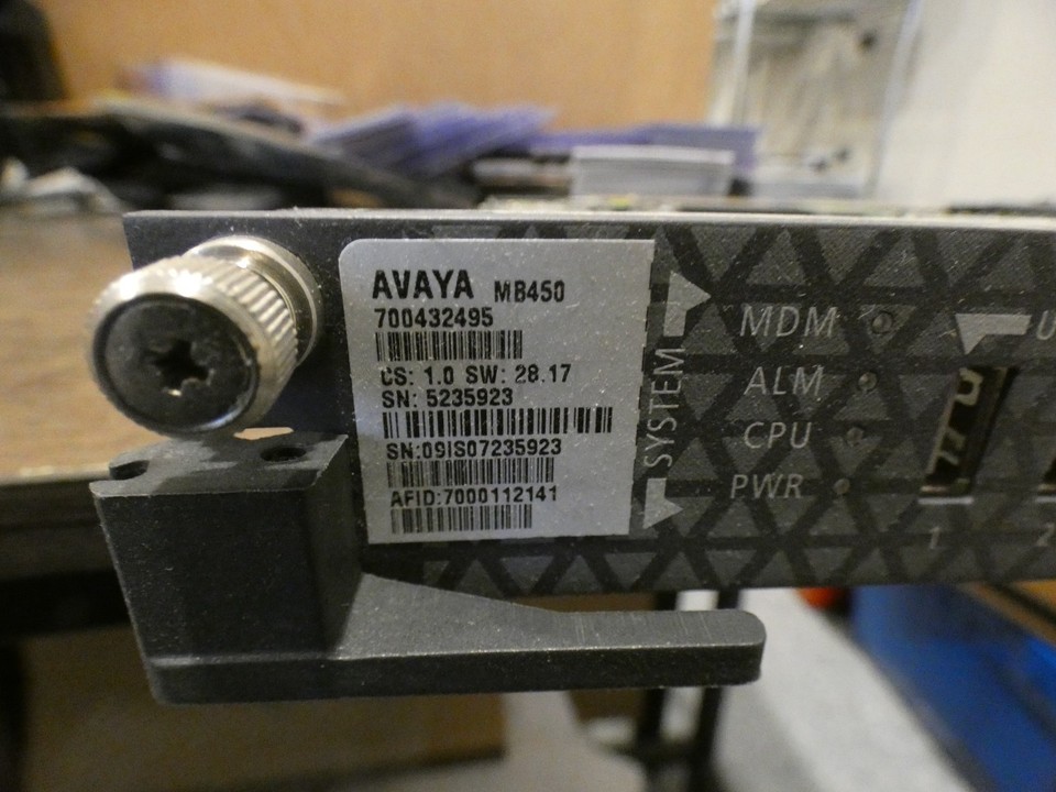 Avaya MB450 Module for Avaya G430 G450 Media Gateway 700432495 Control ...