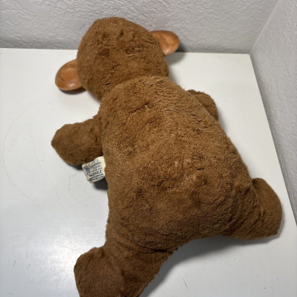 Rubber Face Vintage Knickerbocker Pouting Teddy Bear Rubber Face Plush ...