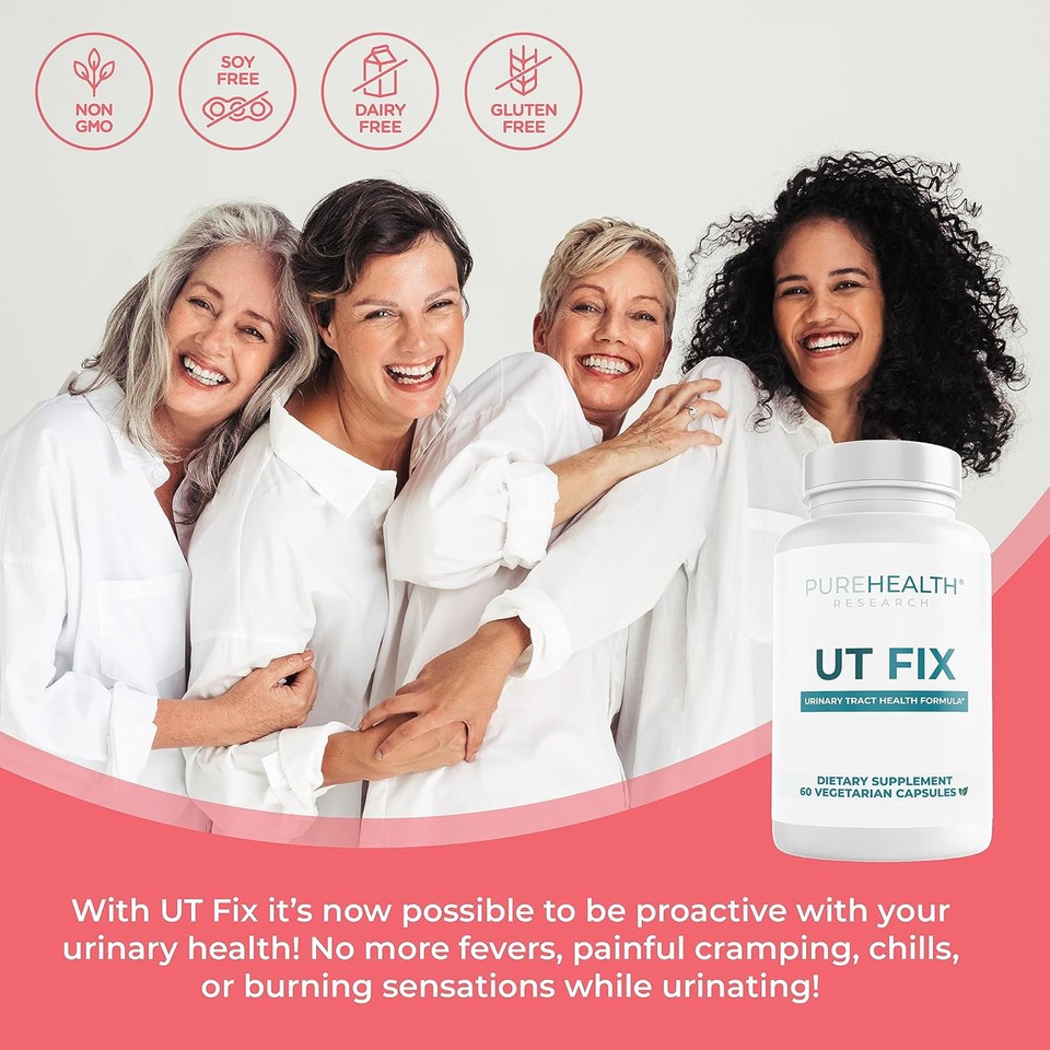 PureHealth Research UT FIX - with D-Mannose, Cranberry, UTI Support ...
