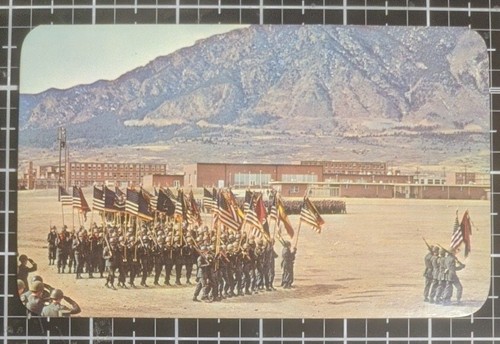 Vtg Postcard Fort Carson CO 5th Infantry Pershing Field Cheyenne ...