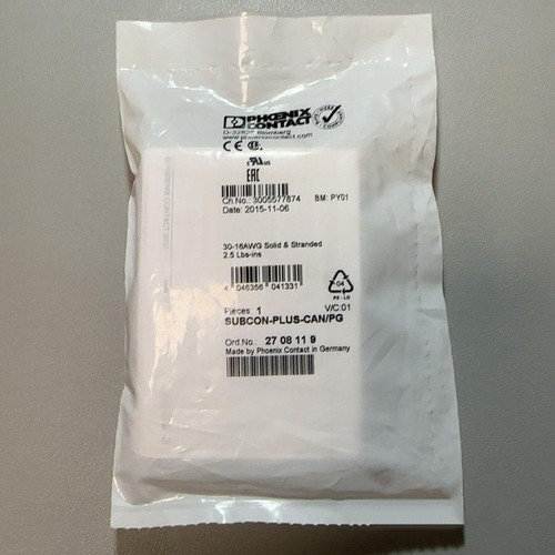 New PHOENIX CONTACT Connector SUBCON-PLUS-CAN/PG 2708119 | eBay