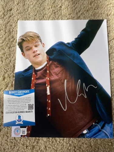 Matt Damon Signed Autographed 8x10 Photo Beckett BAS COA | eBay