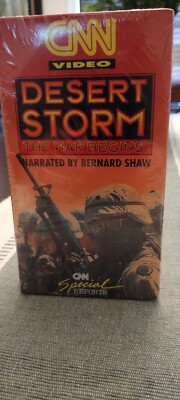 New Desert Storm - The War Begins & Victory VHS CNN Video SET Tape Iraq ...