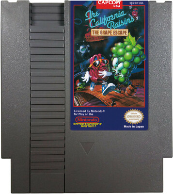 The California Raisins: The Grape Escape NES Nintendo. High Quality ...