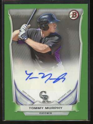 Tommy Murphy Auto 1/100 Green Paper 2014 Bowman Rockies Autograph | eBay
