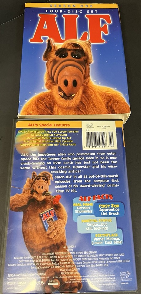 ALF TV Series Set Seasons 1 and 2 DVD Box Sets 4 Discs Each 8 Total ...