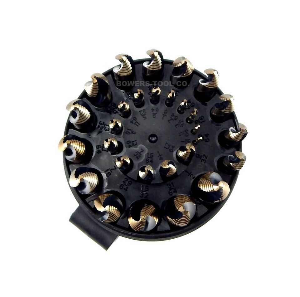 Norseman 29pc Vortex Step Bit Drill Set HI-Molybdenum M7 1/16-1/2 VT ...