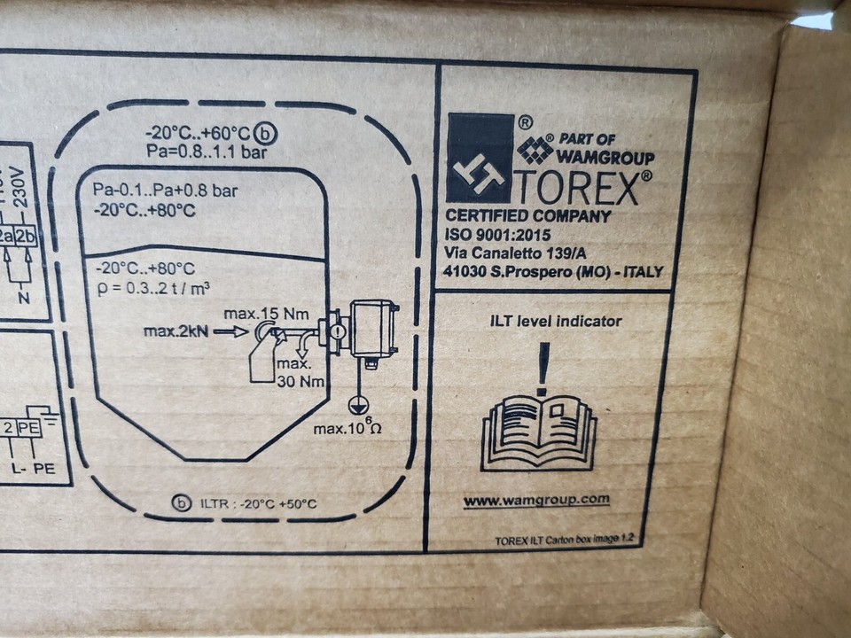 TPREX SpA Bin Level Paddle Indicator, Rotary Switch, ILTC2, 115/230VAC ...