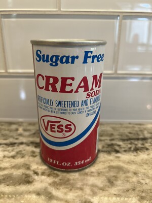 Vintage Vess Cream Soda Pop Can 12 oz Steel St Louis, MO | eBay