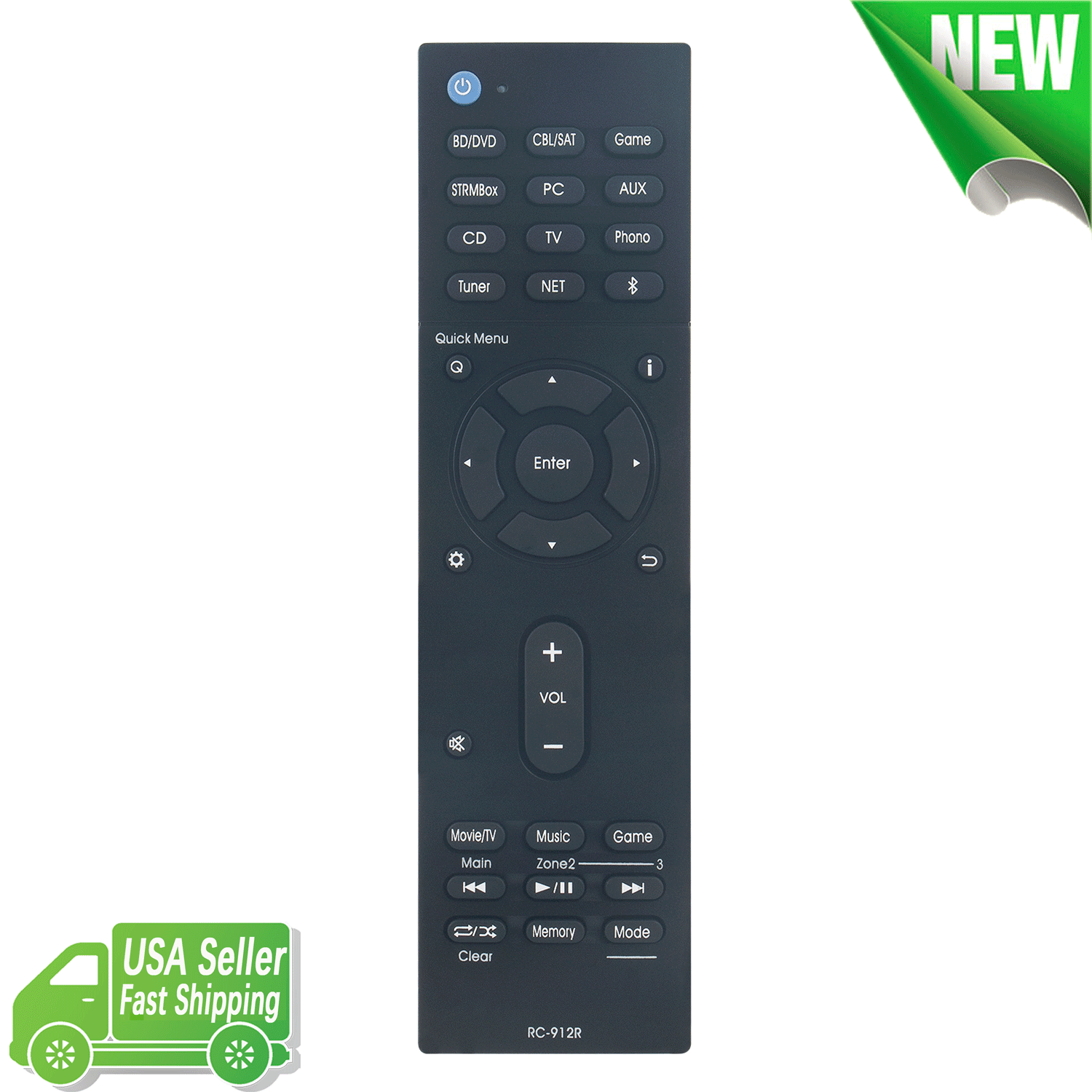 New RC-912R Replaced Remote Control for Integra AV Receiver DRX-2 DRX-3 ...