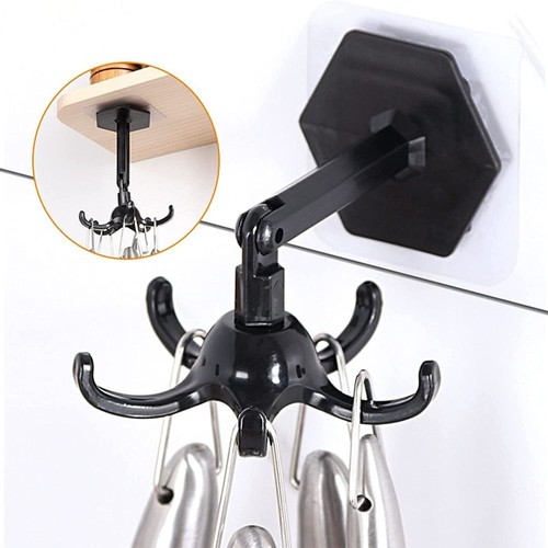 Kitchen Hooks Home Storage Hooks 360° Rotating Hanger Kitchen Gadgets ...