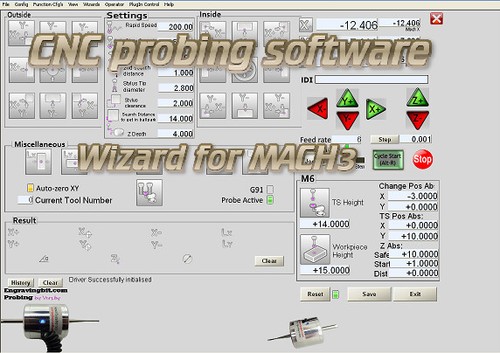 CNC DIGITIZING touch PROBE probing software wizard for Mach3 mill router cad cam | eBay