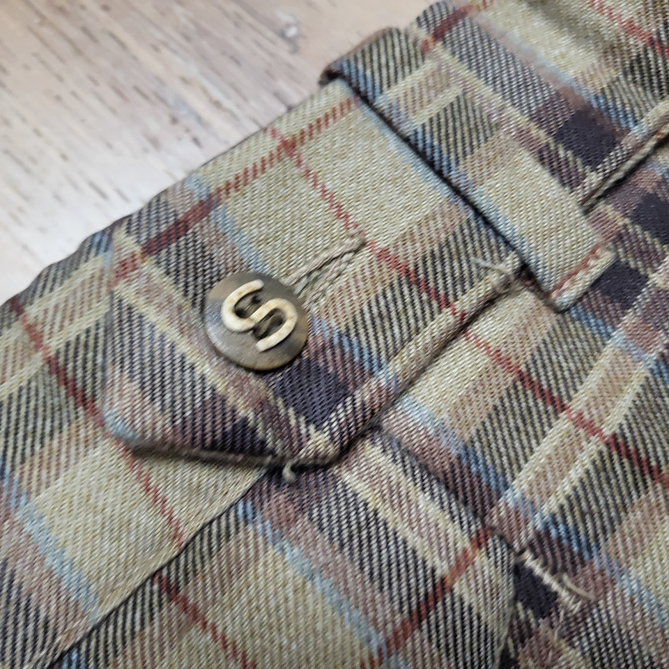 VINTAGE JAYMAR SANSABELT BROWN PLAID 70S GUY DISCO PANTS 34 X 30 PARTY COSTUME | eBay