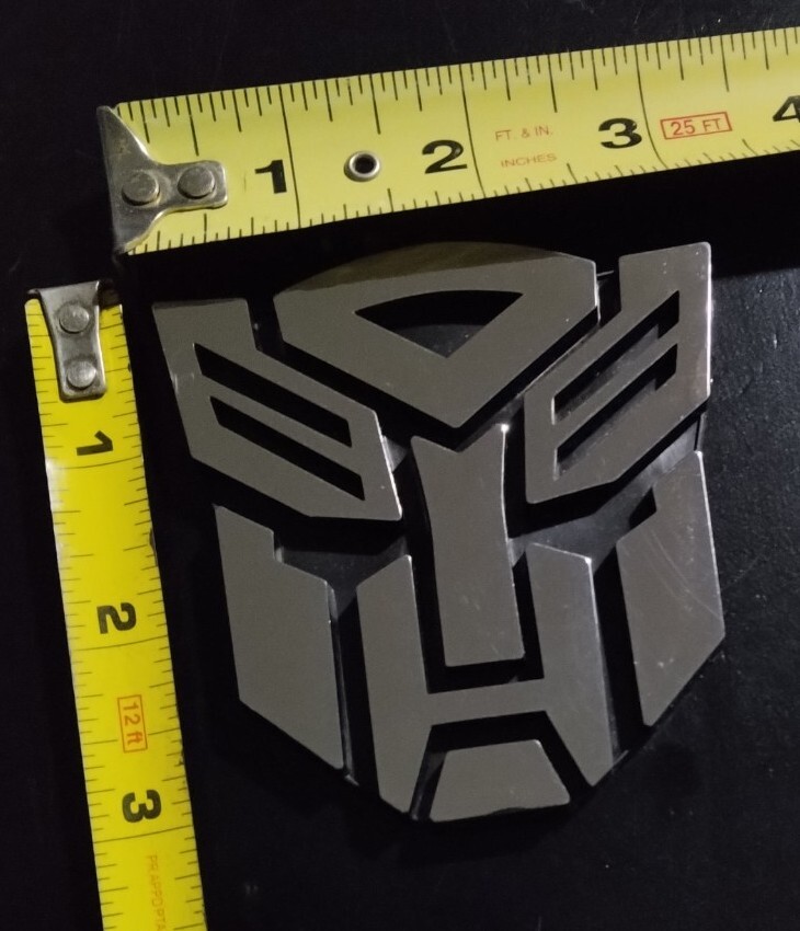 💥2 Pack - 3D Transformers Autobot 3" Car Emblems Badge Logo - Peace ...