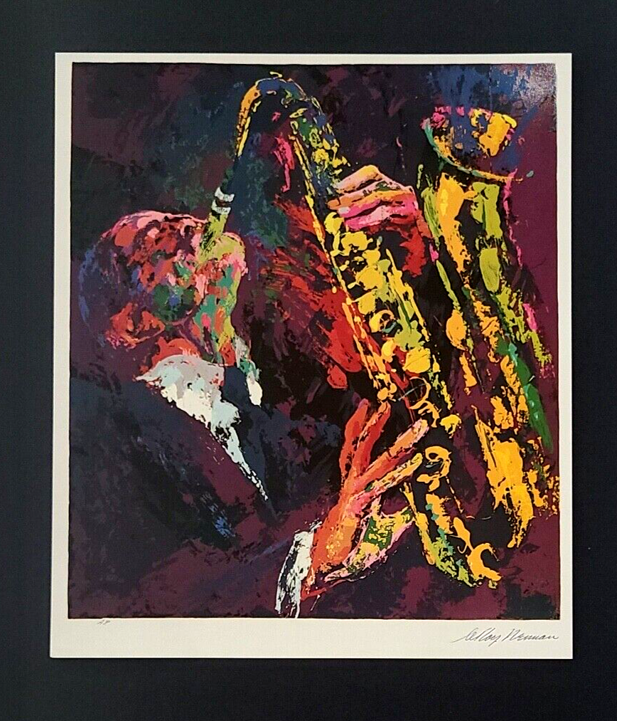LEROY NEIMAN + SAX MUSIC + CIRCA 1990'S + SIGNED PRINT FRAMED | eBay