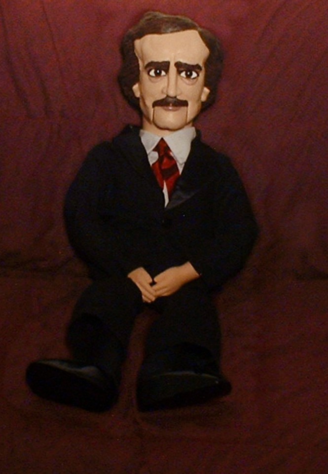 HAUNTEd Edgar Allan Poe Ventriloquist Dummy "EYES FOLLOW YOU" doll ...