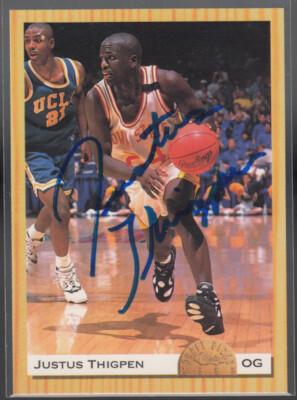 JUSTUS THIGPEN 1993 Classic Draft Picks #71 Iowa State Signed ...