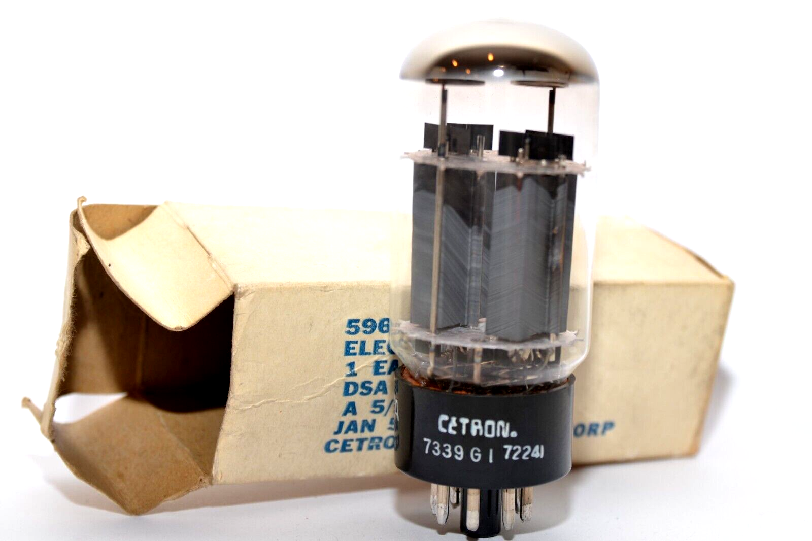 Vintage Cetron JAN-5998A Audio Tube for Single Ended Amplifier, Twin ...