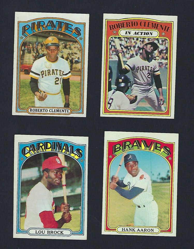 1972 TOPPS BASEBALL COMPLETE SET - 787 CARDS - HIGH GRADE - EX - MINT ...