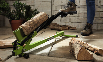 Logmaster Foot Operated Log Splitter Portable Manual 1.2 Ton Wood ...