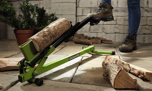 Logmaster Foot Operated Log Splitter Portable Manual 1.2 Ton Wood ...